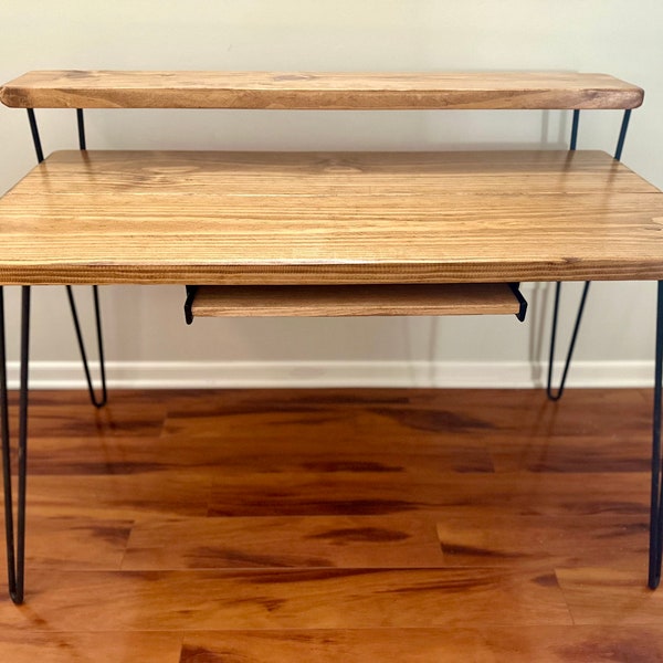 Studio Desk With Keyboard Tray - Etsy