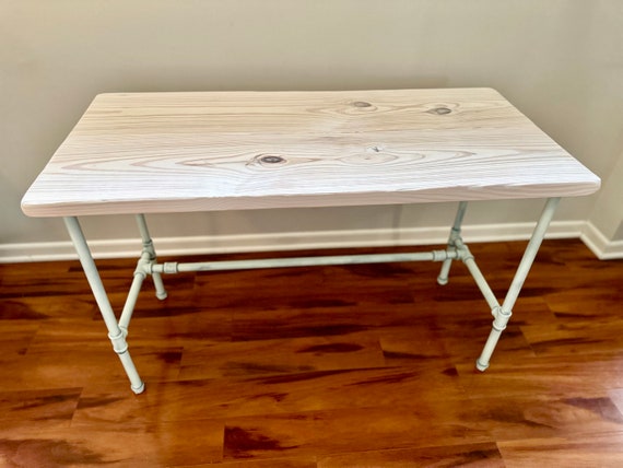 White washed wood desk store