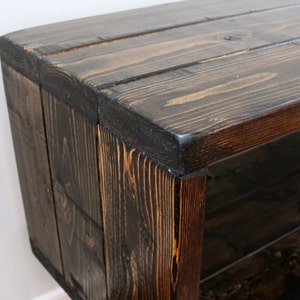 Steel and Pine Wood Box Coffee Table - Etsy