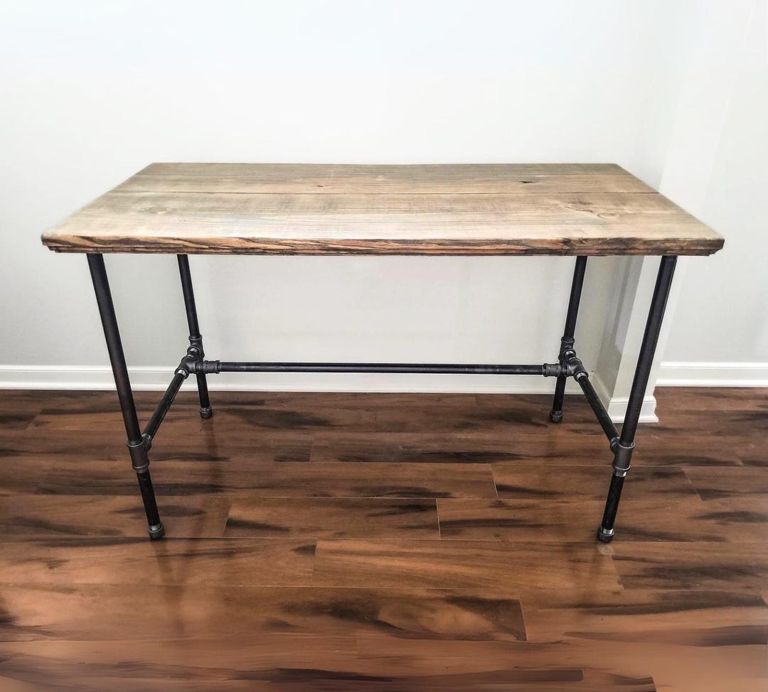 Steel and Wood Custom Edge Desk - Etsy