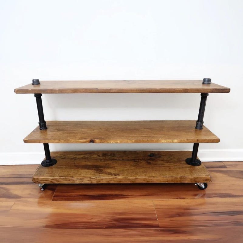 Wood Low Shelving Unit - Etsy