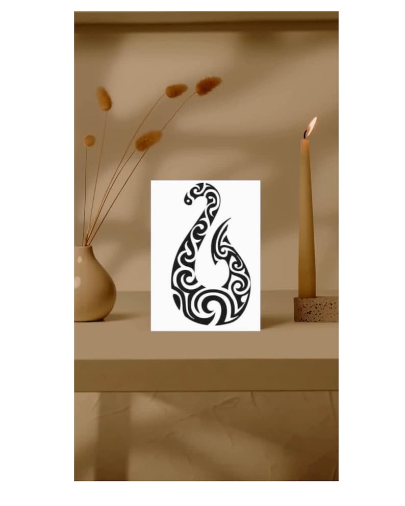 Maori Fish Hook Cross Stitch Pattern: Easy Pillow, Artwork (PDF ...