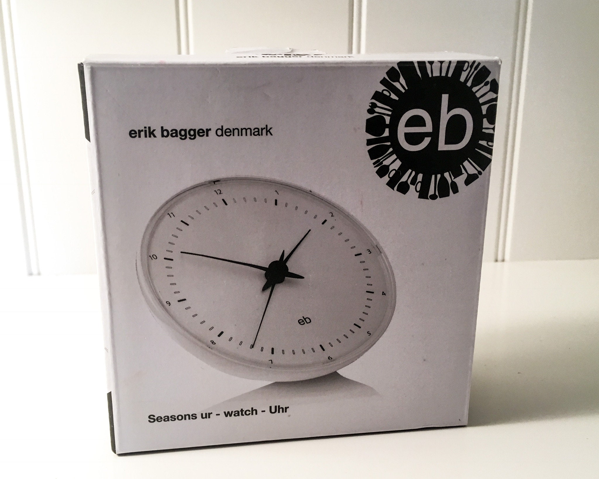 Erik Bagger SEASONS clock - white