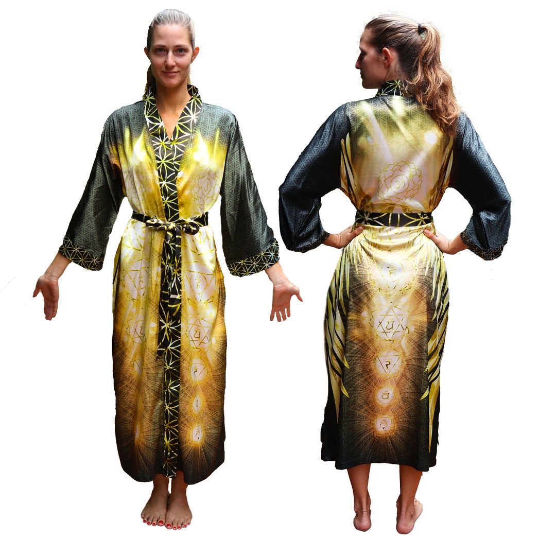 Enchanted Angel Wings Spirit Robe - Black & Gold - Etsy