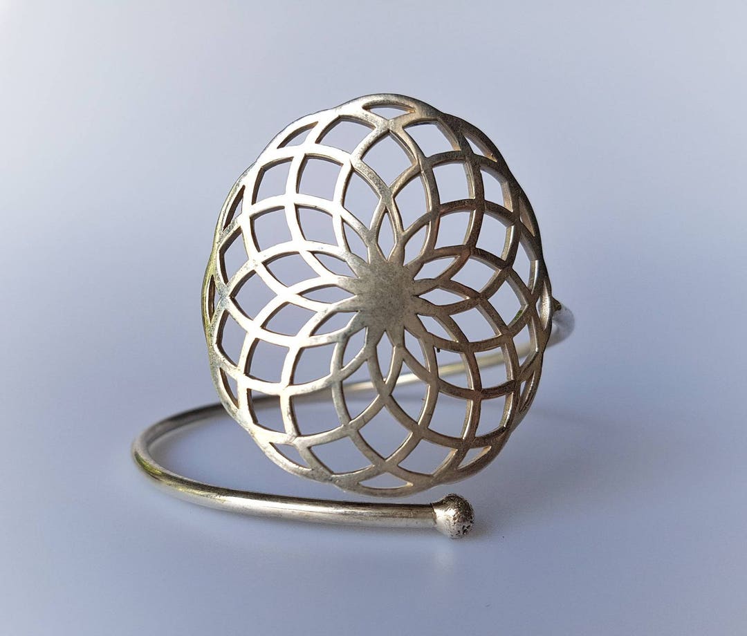 Tube Torus Arm Cuff, Boho Armband, Sacred Geometry Arm Cuff, Arm Band ...