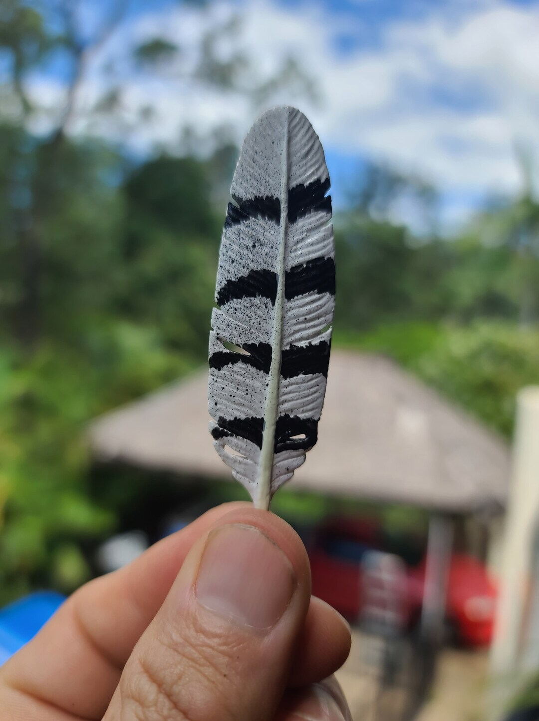Snowy Owl Feather Necklace, Carved Wood Necklace, Spirit Bird Pendant ...