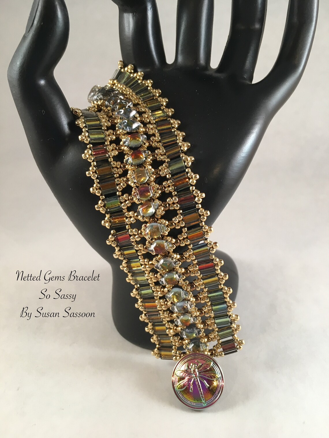 Netted Gems Bracelet Tutorial - Etsy