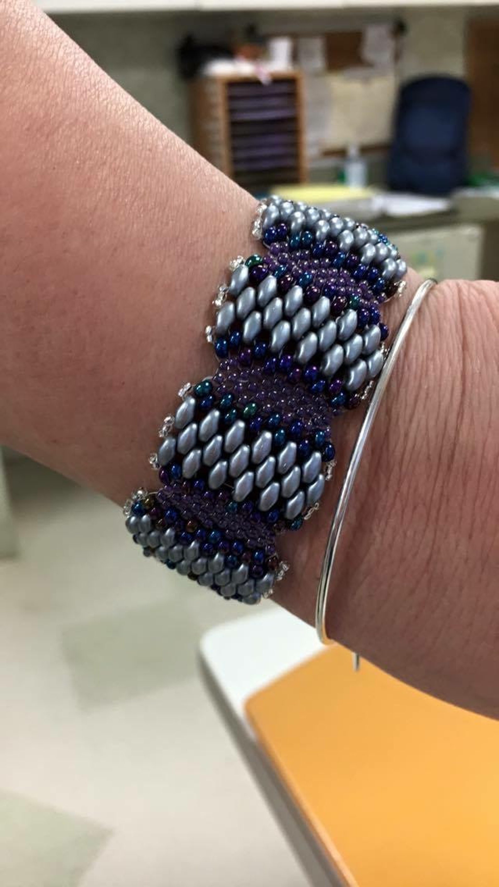 Flat Cellini Bracelet With Superduos Tutorial - Etsy