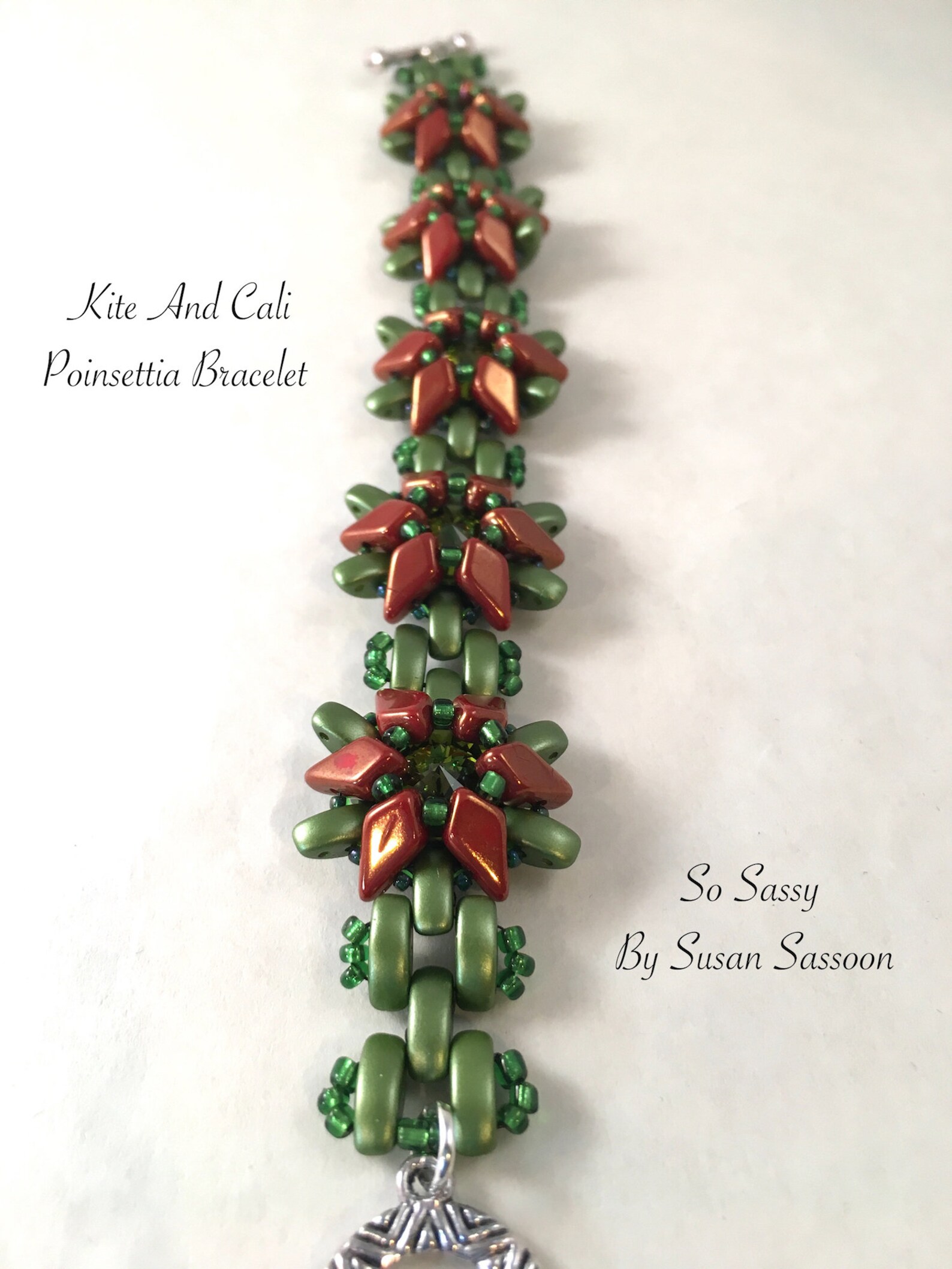 Kite and Cali Poinsettia Bracelet Tutorial | Etsy