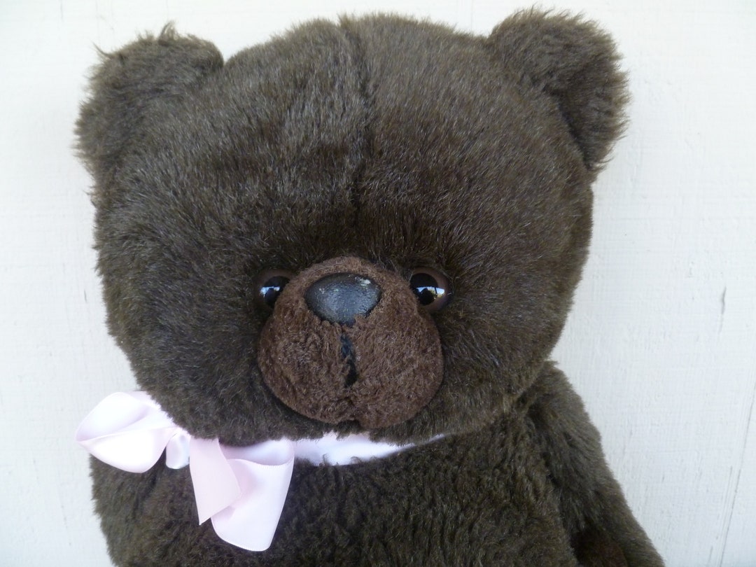 American Wego Huggy Bear Plush Large Brown Teddy Bear 15 Tall Sitting ...