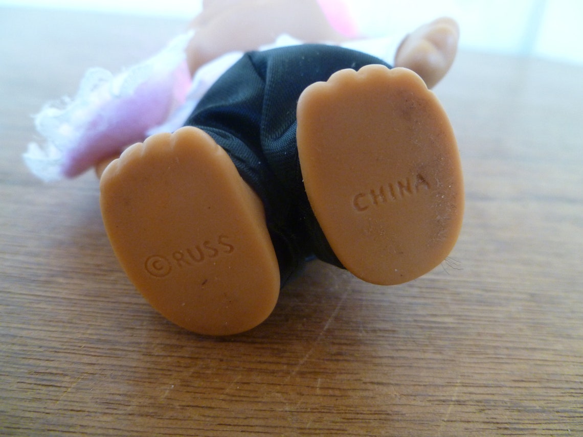 Vintage Russ Troll Ring Bearer Doll Pink Hair | Etsy