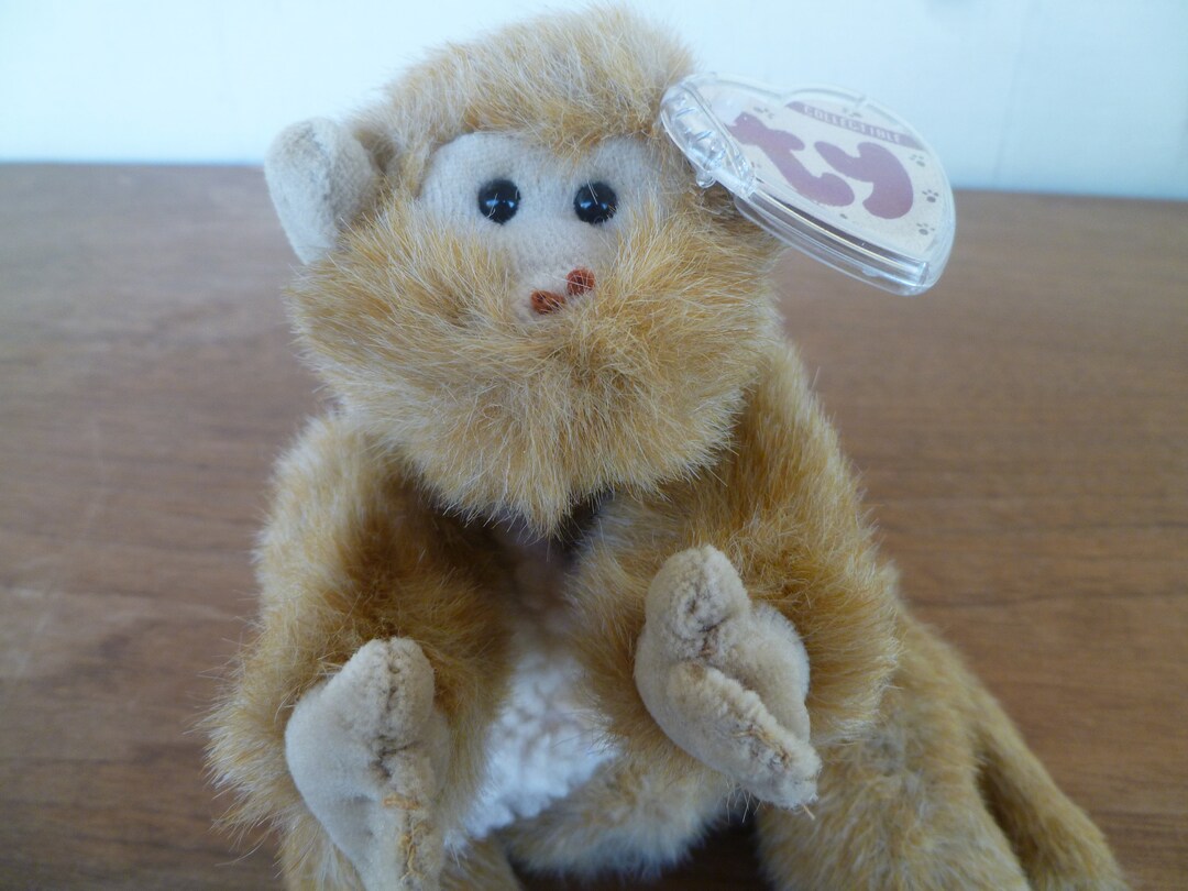 TY Attic Treasures Plush Monkey morgan W/ Tags 9 Tall 1993 SKU 136 - Etsy