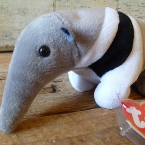 TY Beanie Baby Plush Anteater ants W/ Tags 10 Long 1998 SKU 42, 75, 93 ...