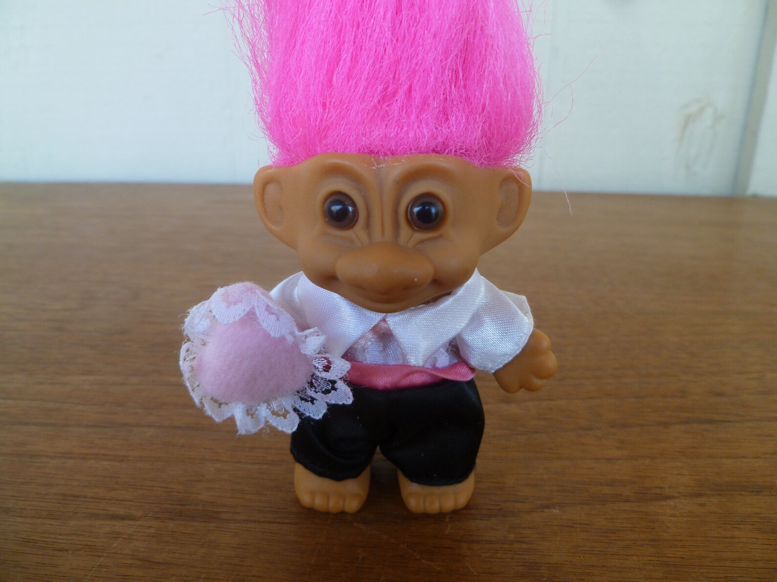 Vintage Russ Troll Ring Bearer Doll Pink Hair | Etsy