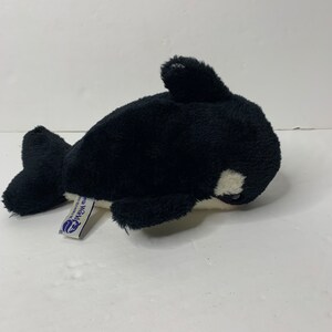 Sea World Plush Killer Whale Soft and Fuzzy 1988 9.5 Long Stuffed ...