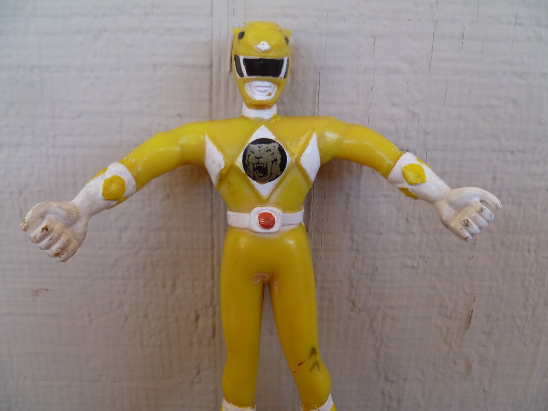 Yellow Power Ranger Bendable Figure Bandai 1993 - Etsy