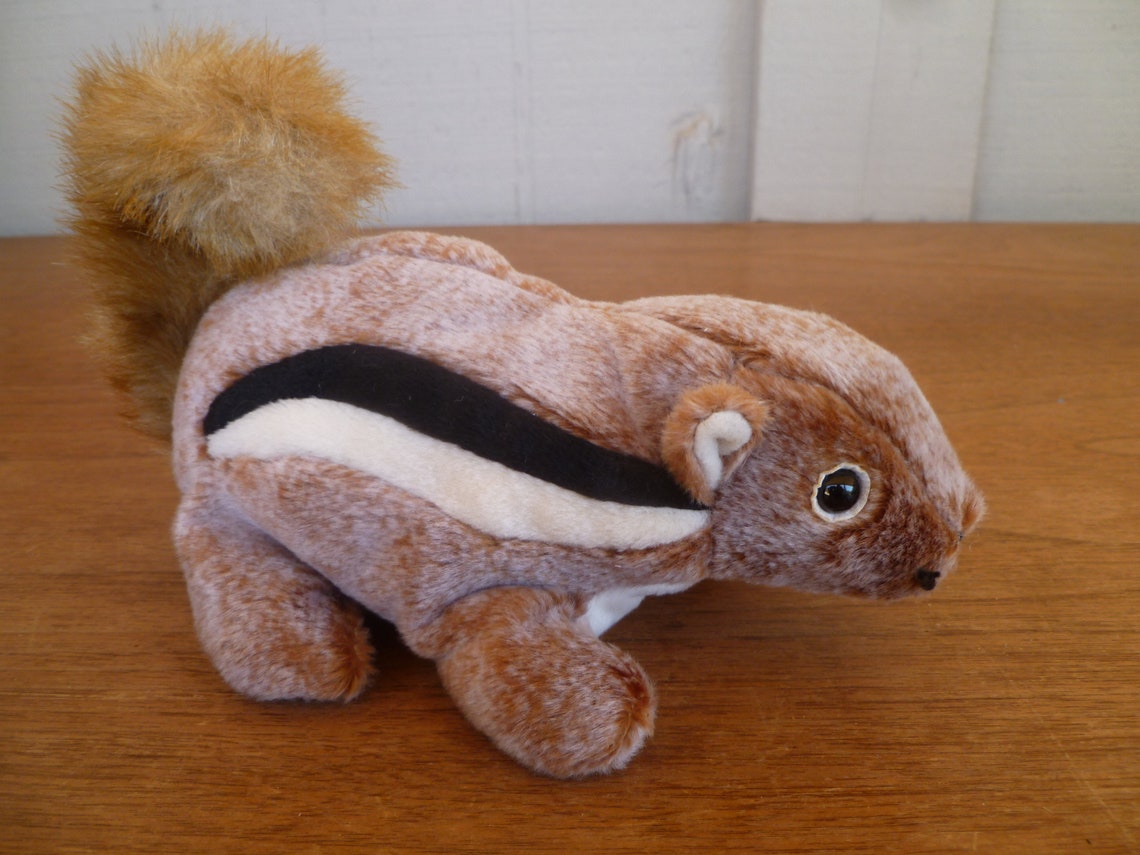 Vintage Plush Beanie Baby Chipmunk chipper With - Etsy