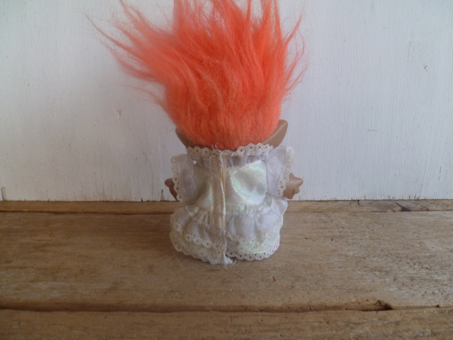 Vintage Ace Jewel Troll Doll Red Orange Round Jewel and Orange | Etsy