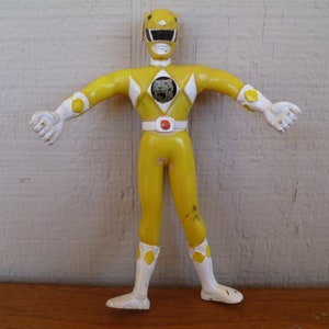 Yellow Power Ranger Bendable Figure Bandai 1993 - Etsy
