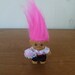 Vintage Russ Troll ring Bearer Doll Pink Hair - Etsy