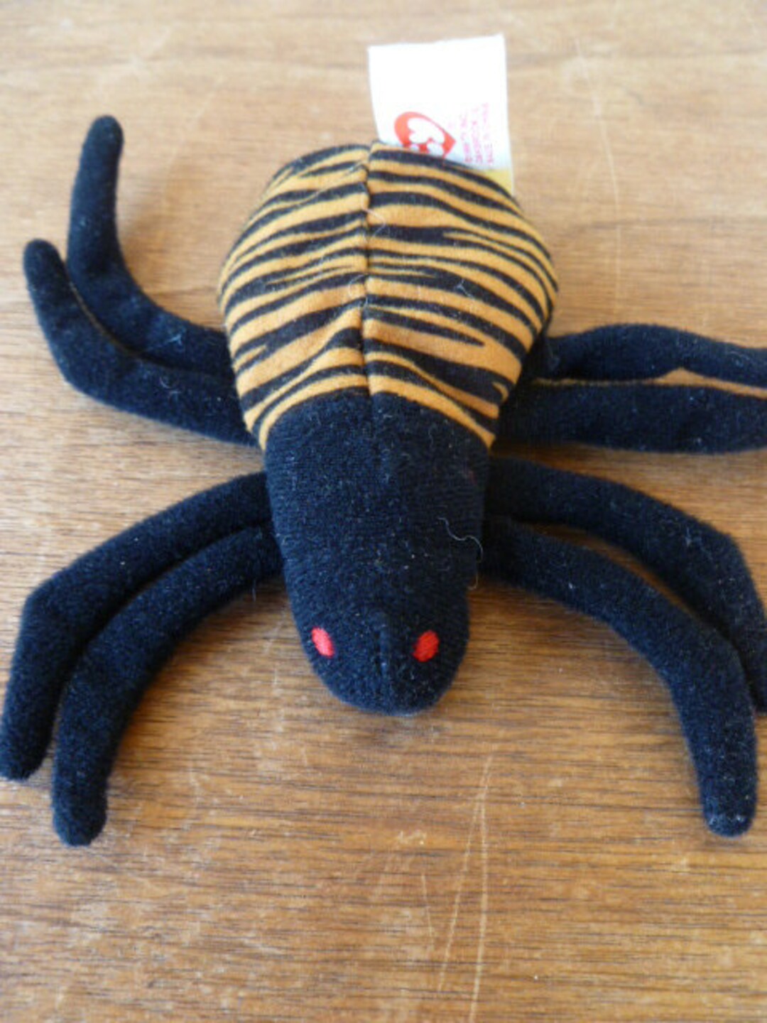 Collectable Teenie Beanie Baby Plush Spider spinner W/ Tags 5 Wide 1999 ...