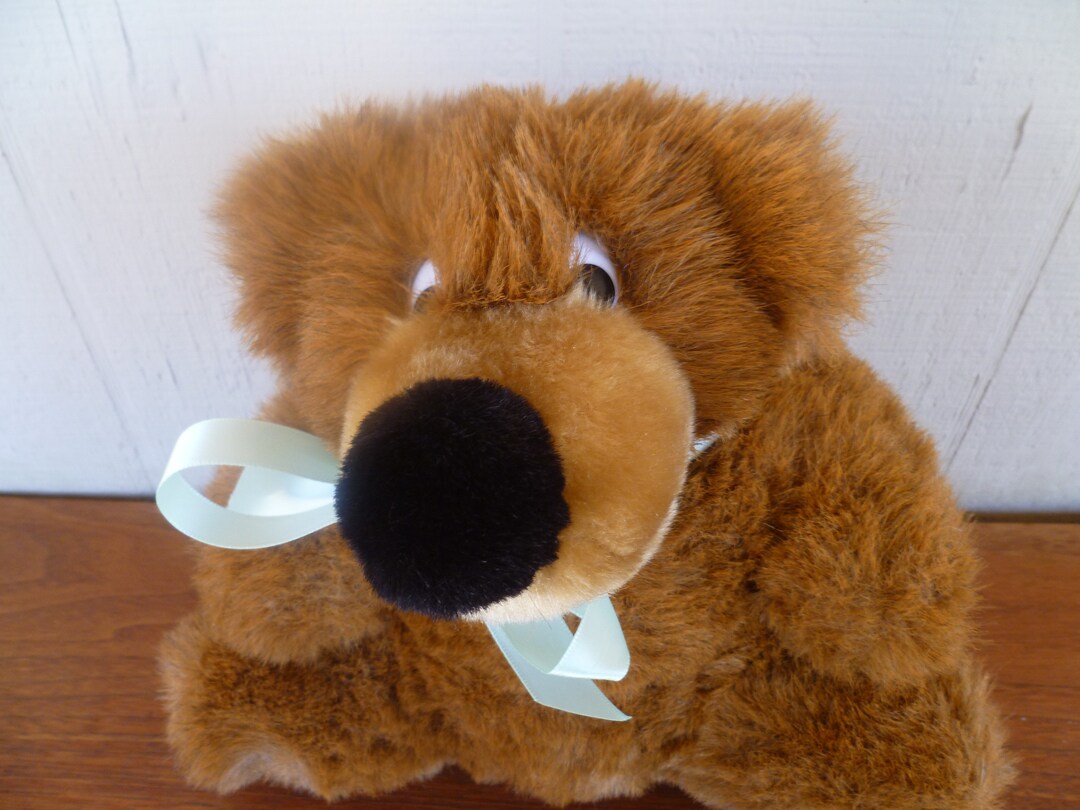 Plush Large Brown Teddy Bear New Ribbon Basic Brown Bear Factory 11 ...