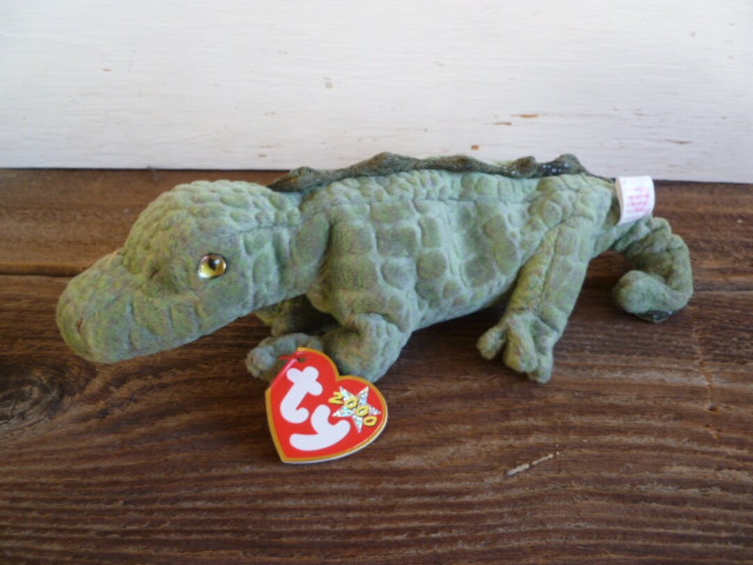 TY Beanie Babies Plush Baby Croc Alligator swampy W/ Tags 12 Long With ...