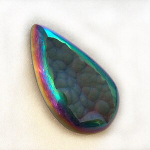 Large Emerald Green Botryoidal Cabochon, Free Form Window Cabochon, 42 ...