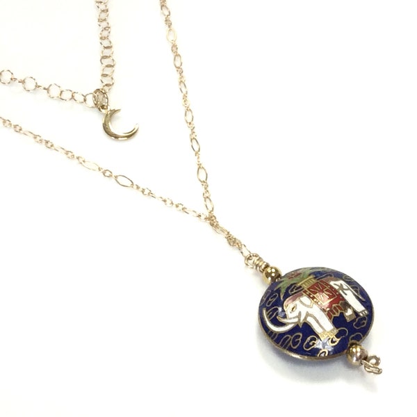 Gold Moon Necklace - Etsy