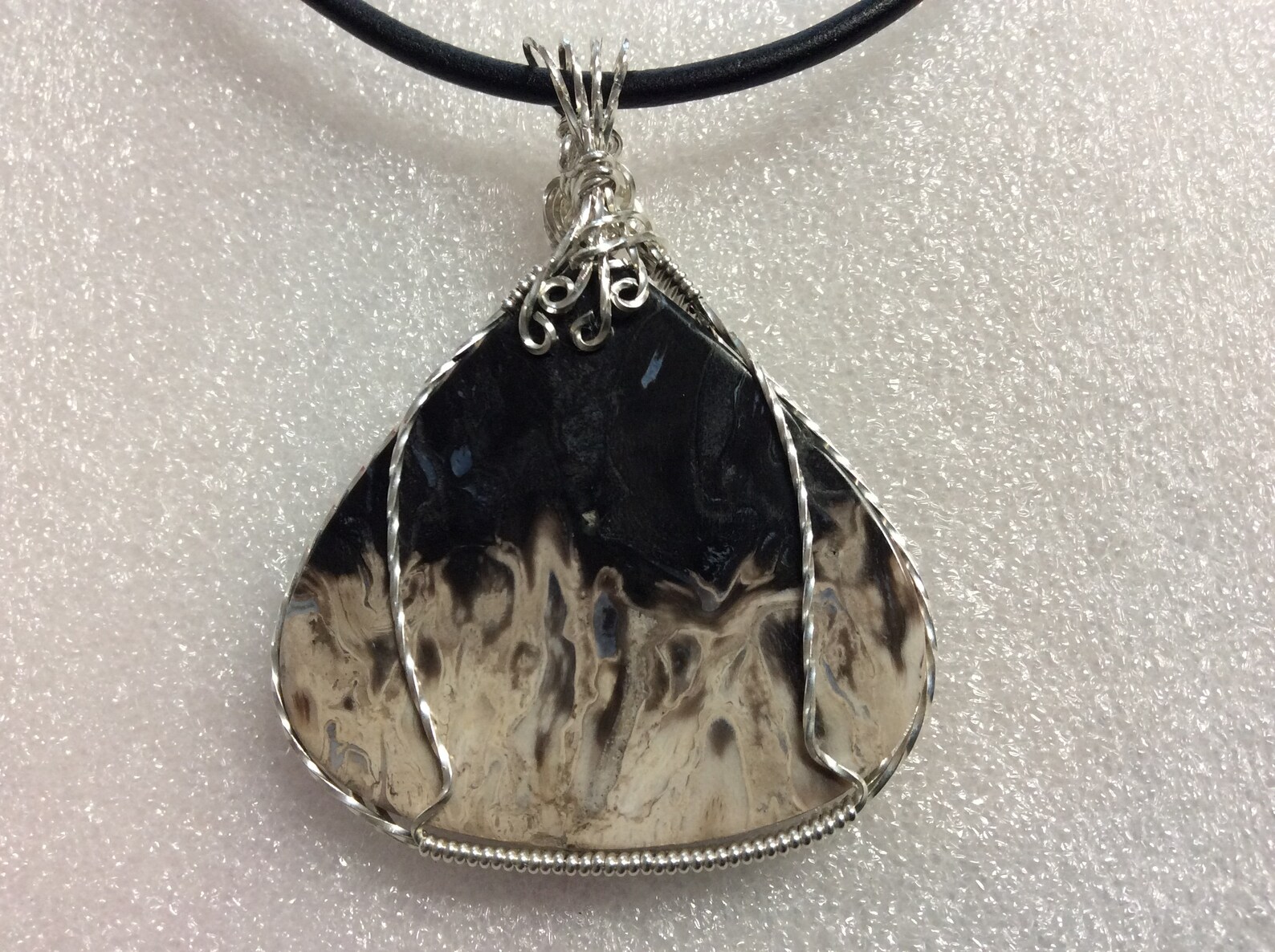 Palm Root Pendant Necklace Unique Wire Wrapped Pendant - Etsy