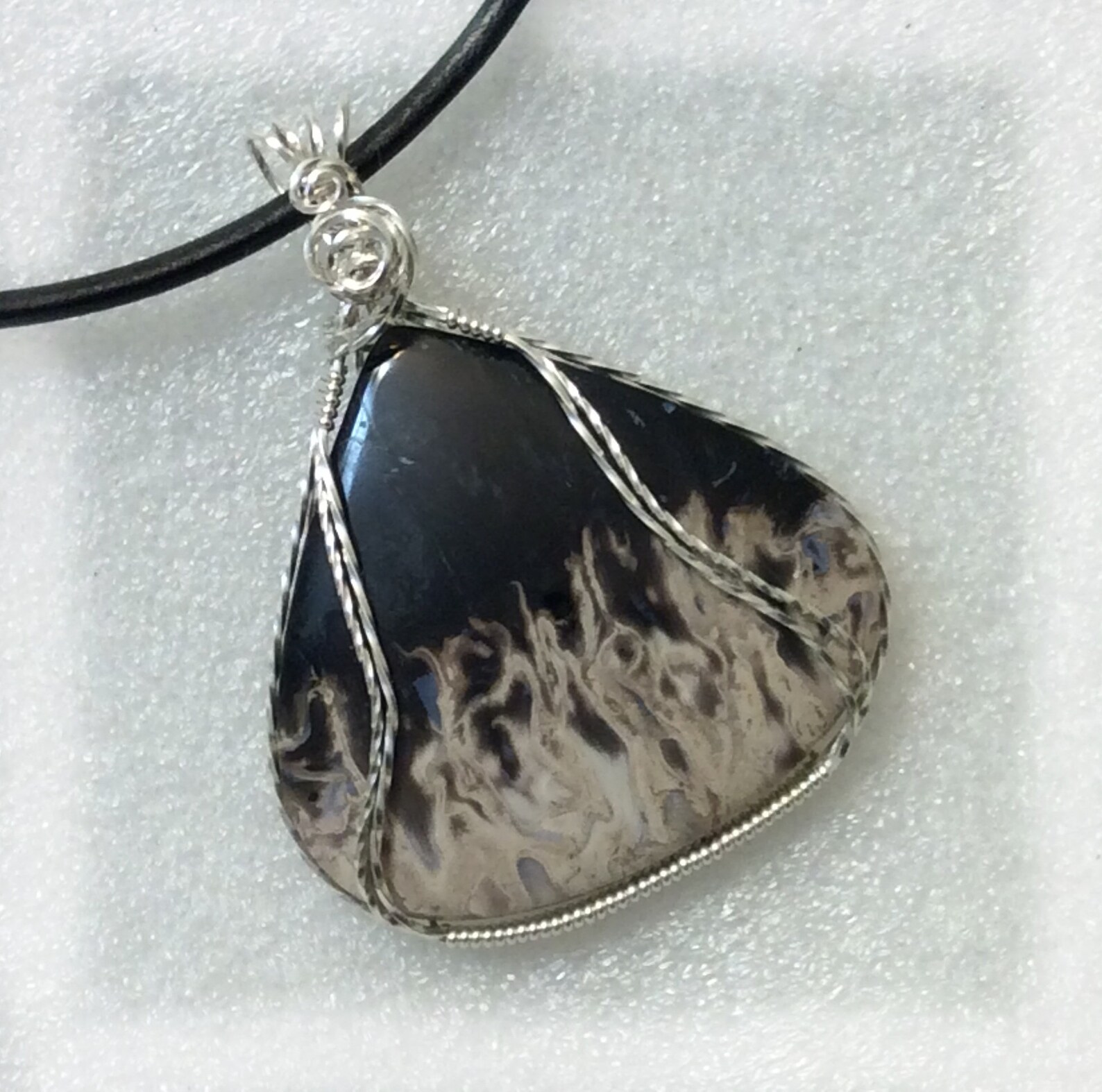 Palm Root Pendant Necklace Unique Wire Wrapped Pendant | Etsy