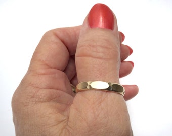 14k Gold Thumb Ring - Etsy