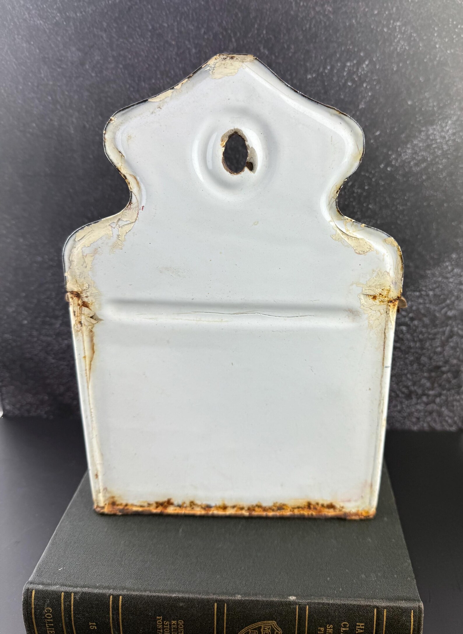 Antique Dutch Enamel Salt Box: "zout" Floral Canister With Wood Lid - Etsy