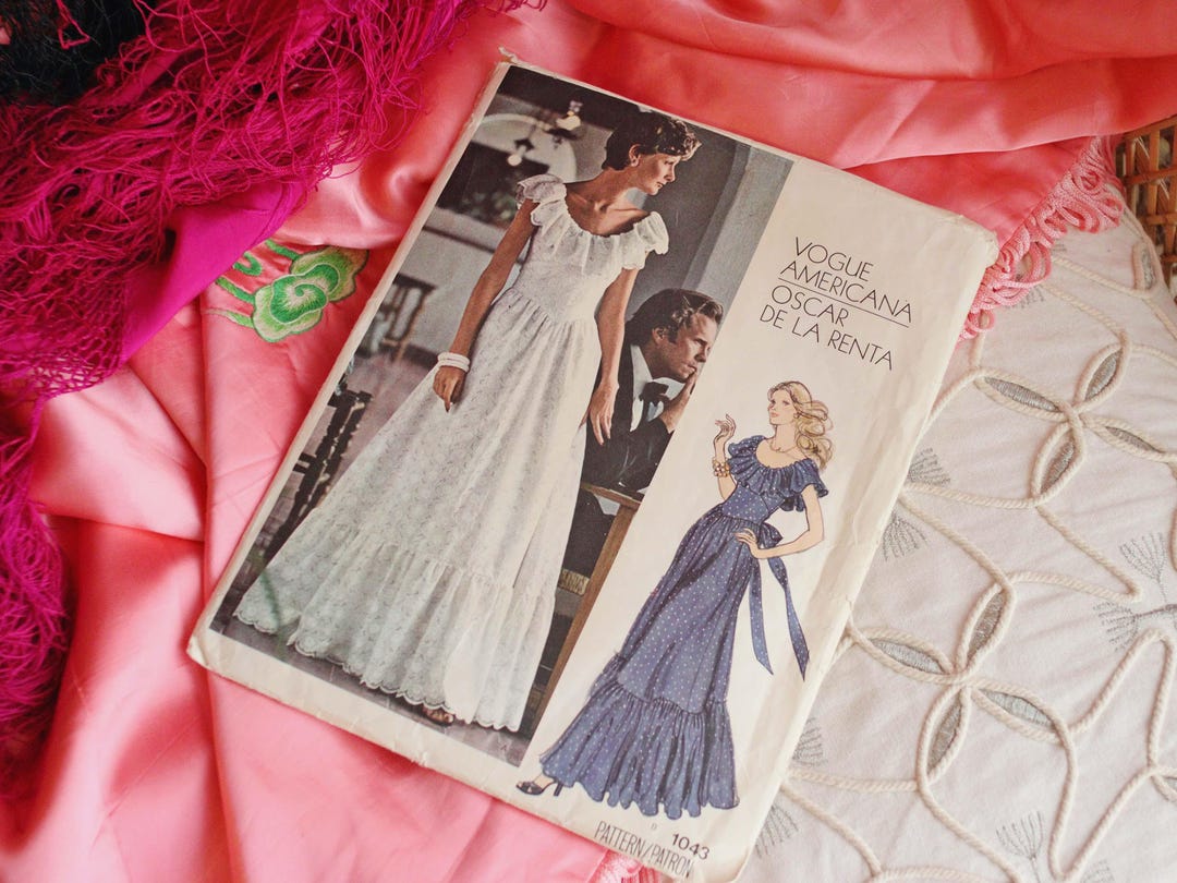 Vintage Vogue Americana 1043 Oscar De La Renta Sewing Pattern Misses ...