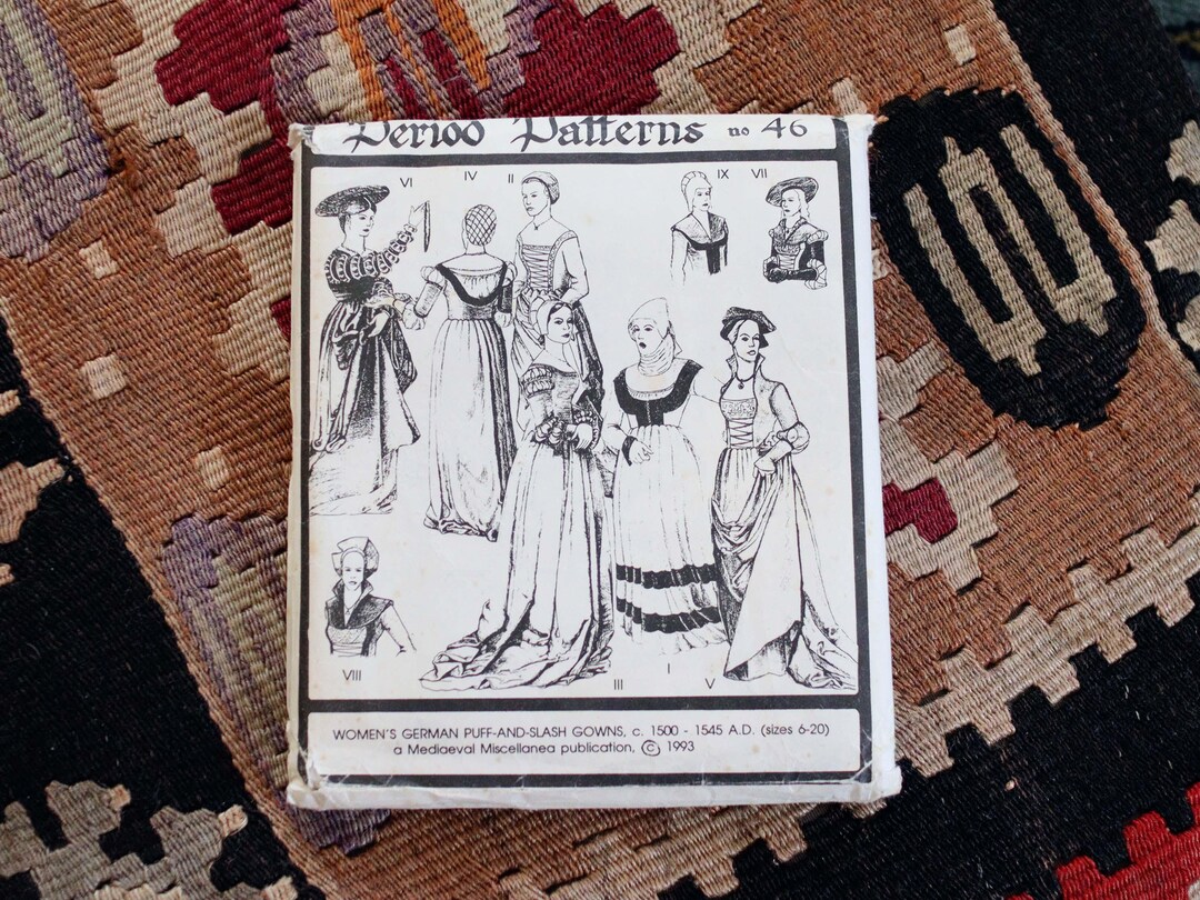Vintage Period Patterns 46 German Puff-and-slash Renaissance Gowns ...