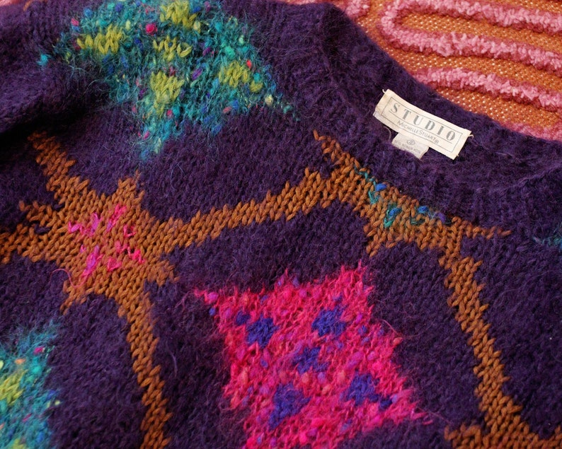 Vintage 1990s Mohair Wool Blend Studio Michelle Stuart - Etsy