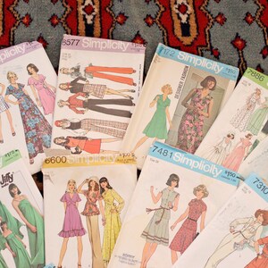 Vintage 1970s Vintage Simplicity Sewing Patten 11 Piece LOT Retro ...