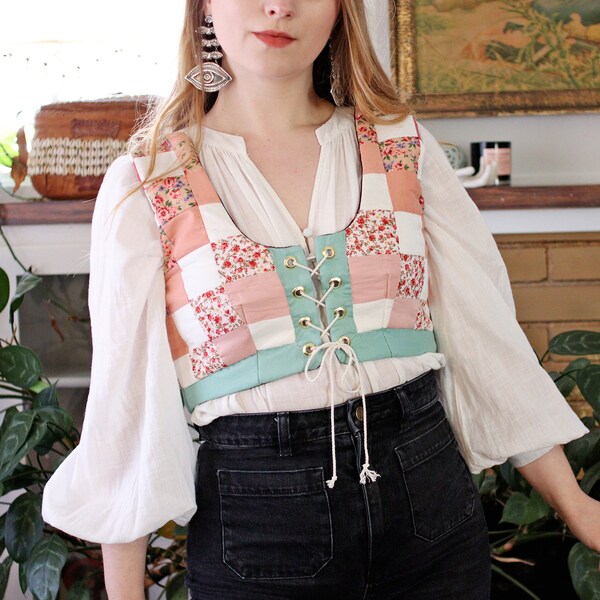 Patchwork Corset - Etsy