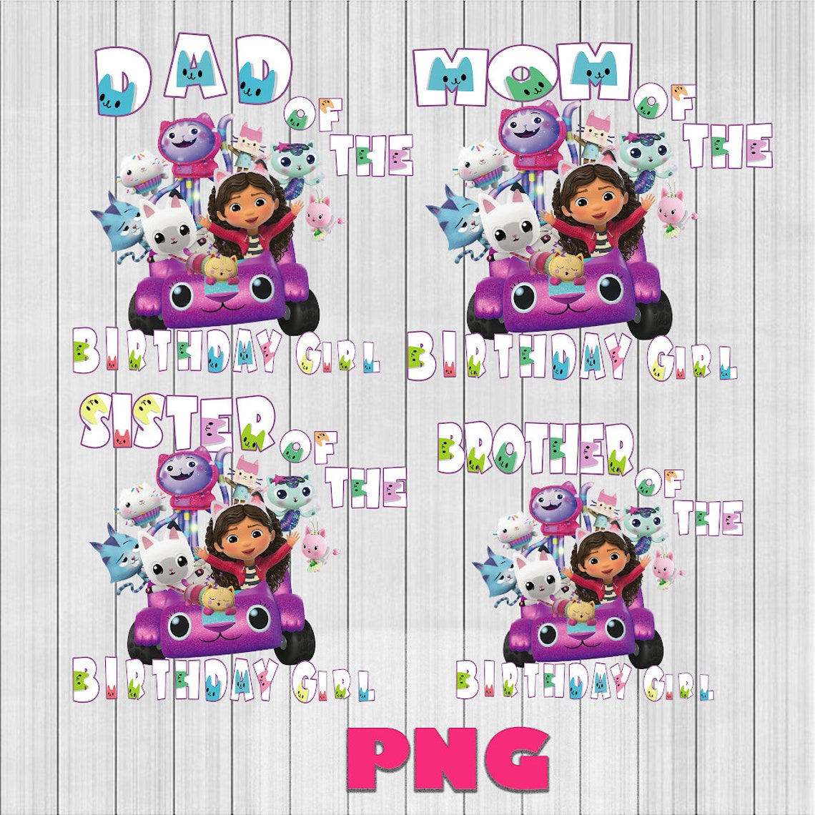 Family Bundle PNG Dollhouse PNG Digital Download-sublimation Iron on ...
