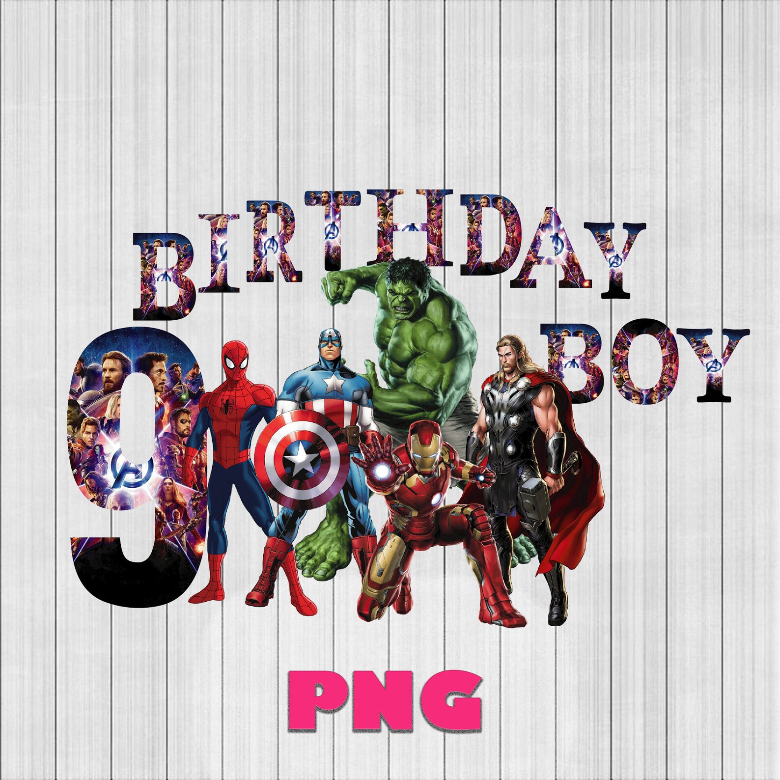 Avengers Birthday 9 Boy Clipart Png Super Heroes Avengers Png, Avengers ...