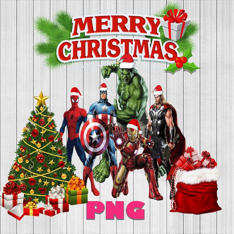 Merry Christmas Avengers Birthday 3 Boy Clipart Png Super Heroes Avengers Png, Avengers , Marvel ...