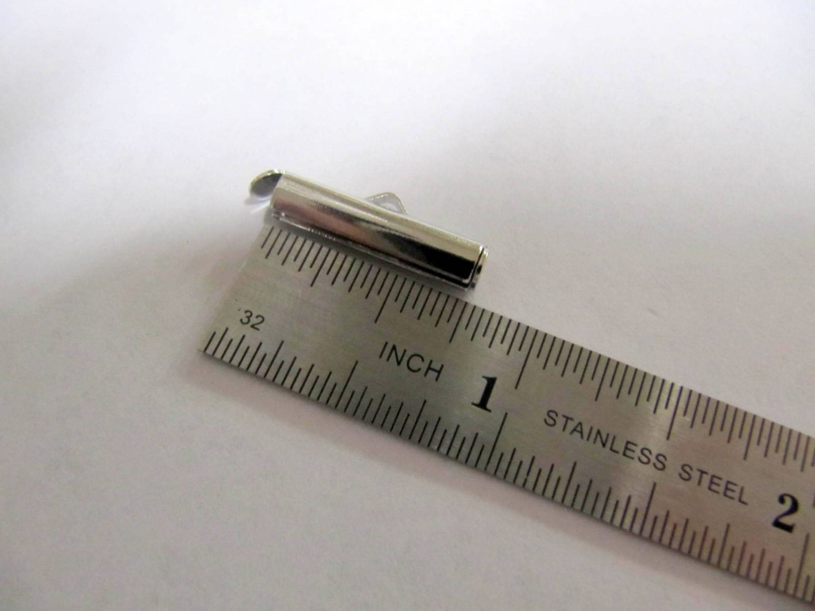 End Caps Slider Clasps 3/4 Inch Silver Color Loom Bead - Etsy