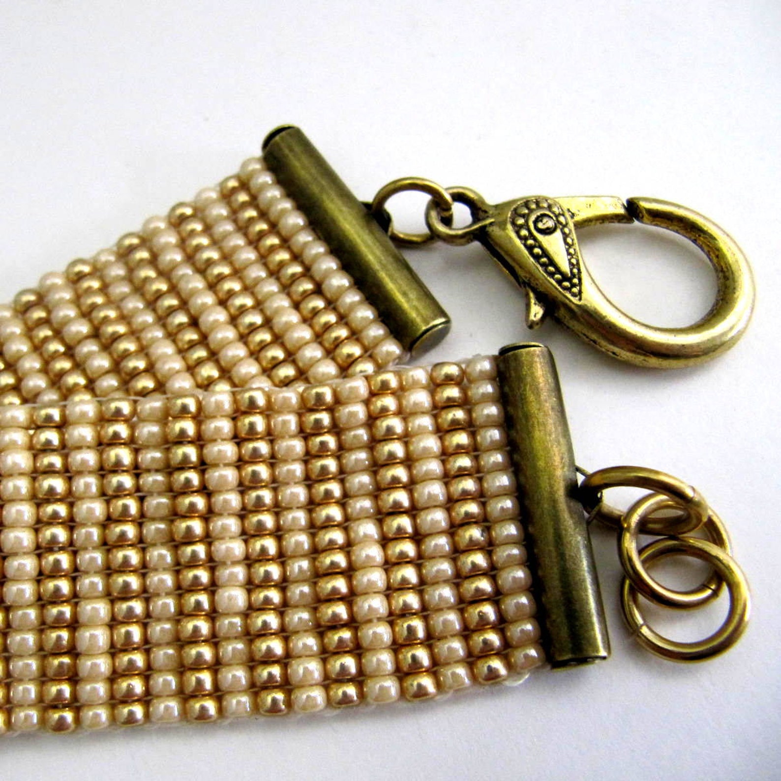 End Caps Slider Clasps, One Inch, Bronze Color, 6 or 12 Piece, Loom ...