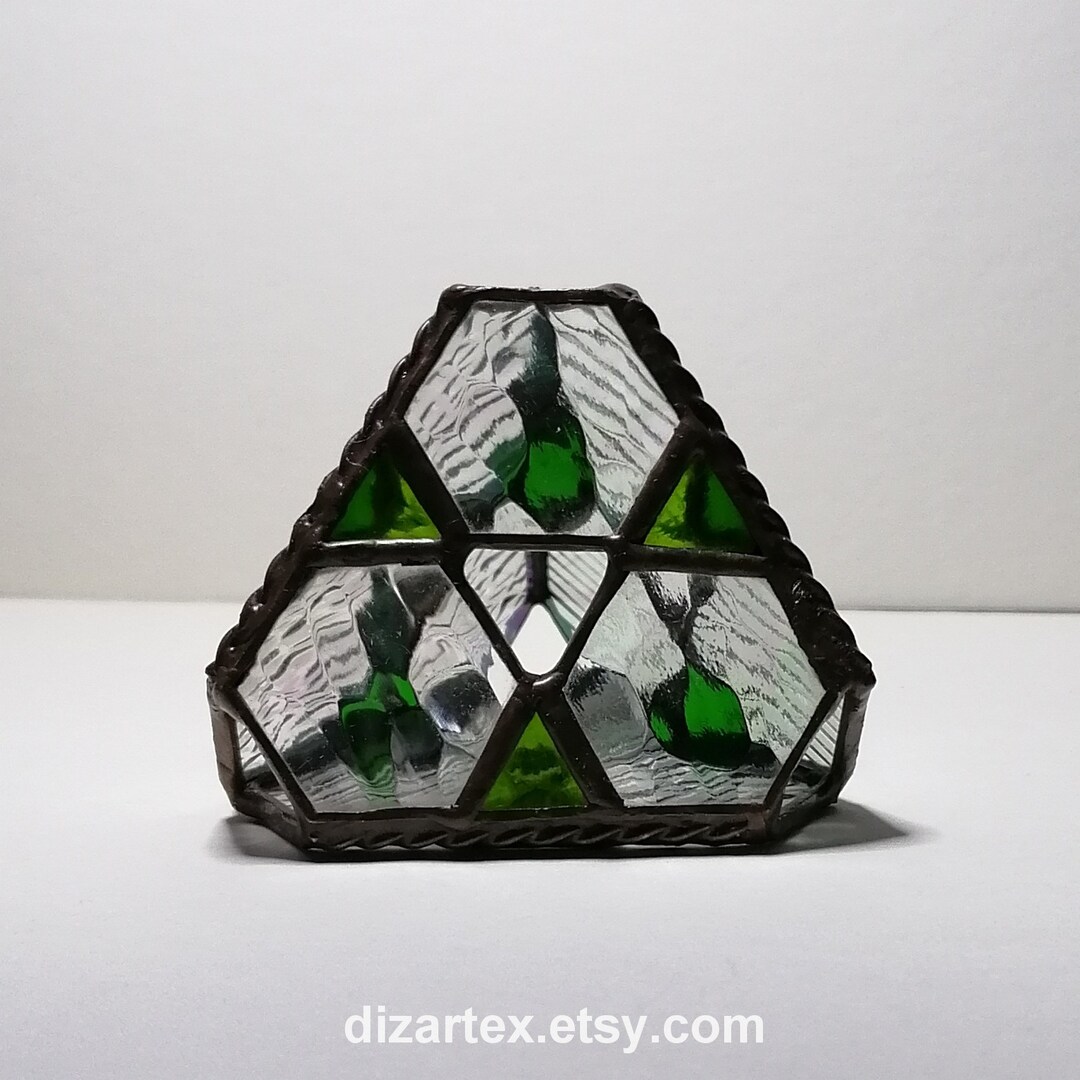 Paperweight of Stained Glass. Transparent, Dichroic,iridescent. 3D ...