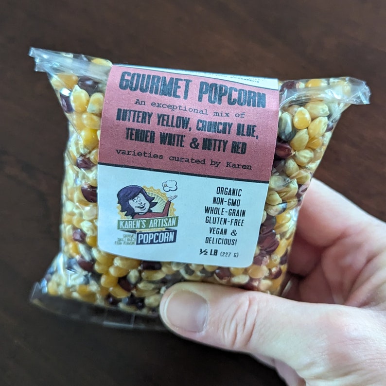 1/2 Lb Gourmet Popcorn Kernel Mix Made in Vermont From Organic Vermont ...