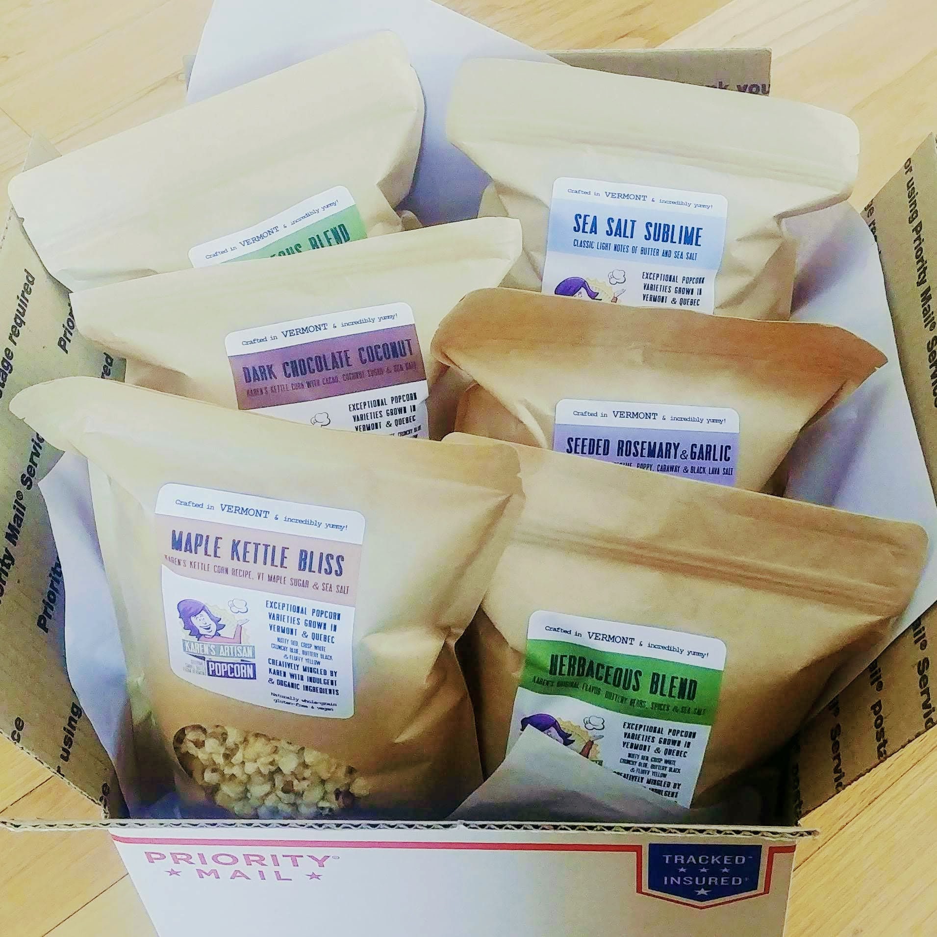 2 Lb Gourmet Popcorn Kernel Mix Made in Vermont From Organic Vermont ...