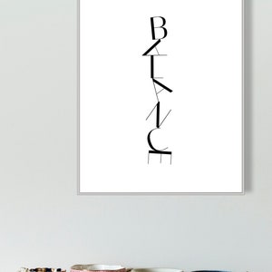 Balance Art | Instant Download | Minimalist Art | Printable Wall Art ...