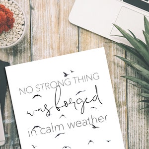 Strong Thing Printed and Shipped Motivational Art Gifts for Therapists ...