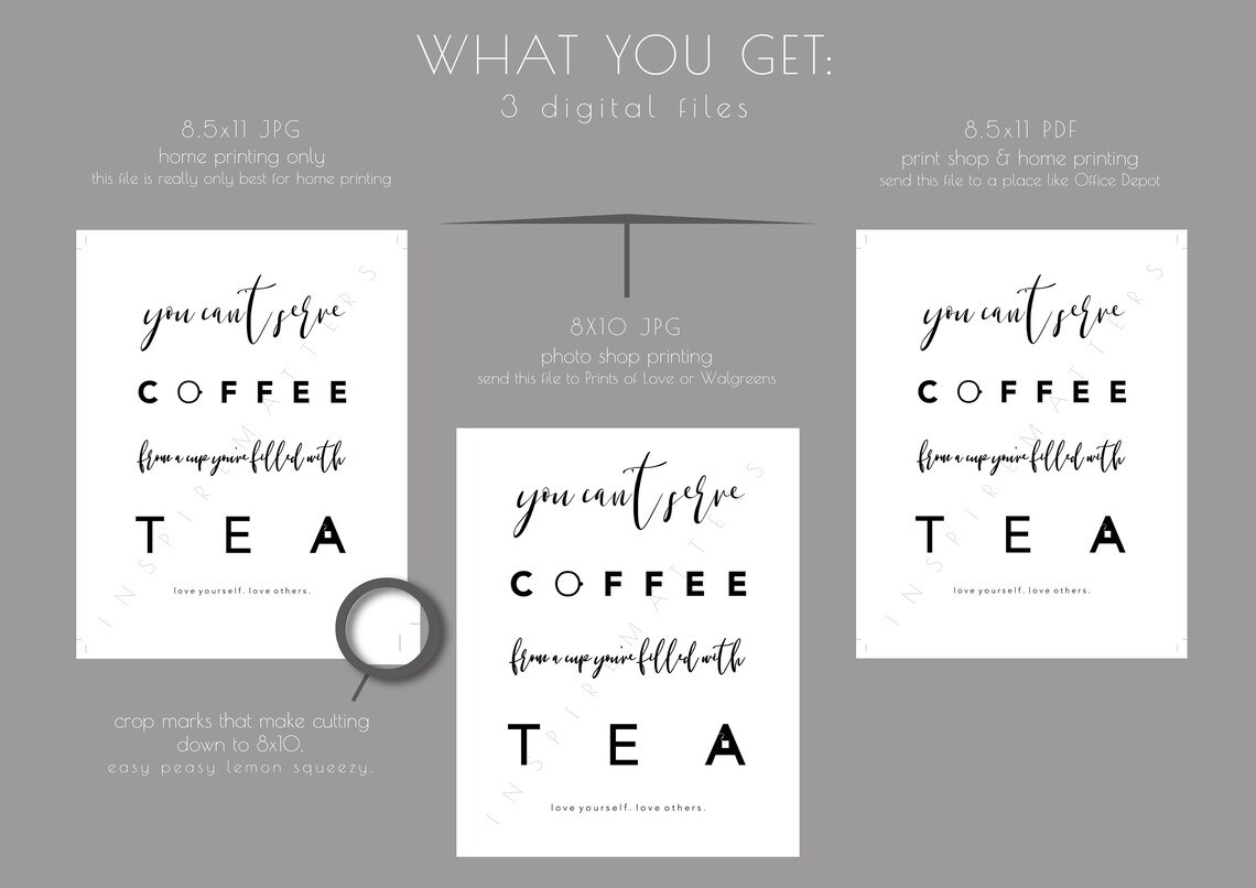 Coffee Decor Instant Download Printable Wall Art - Etsy