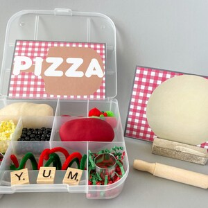 Pizza Play Dough Kit, Pizza Sensory Kit, Pizza Playdough Kit, Pizza Toy ...